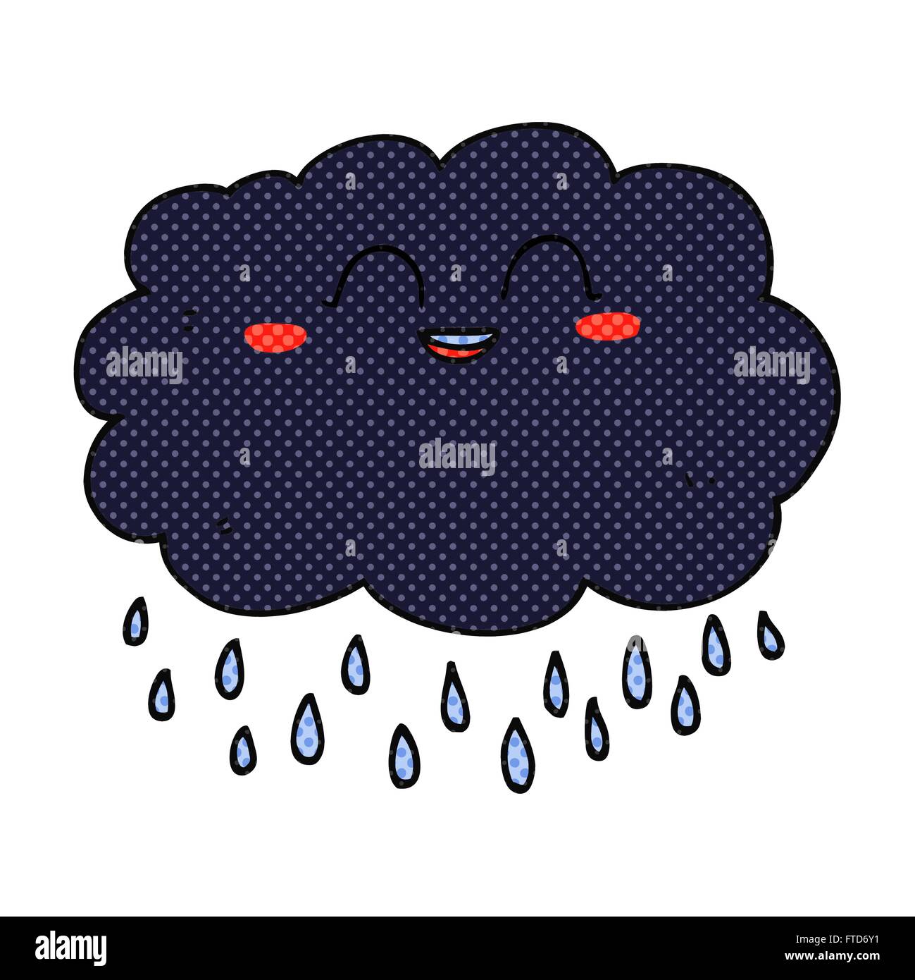 freehand drawn cartoon raincloud Stock Vector Image & Art - Alamy
