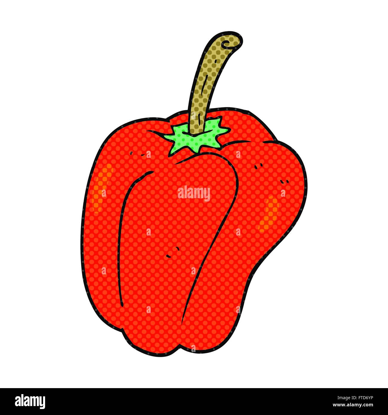 freehand drawn cartoon pepper Stock Vector Image & Art - Alamy