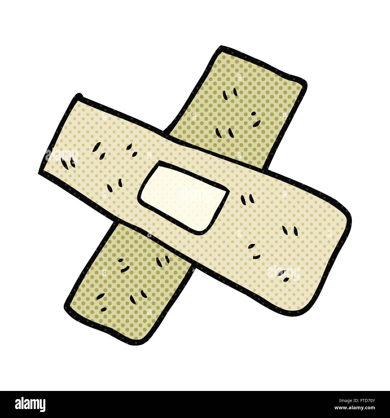 freehand drawn cartoon sticking plaster Stock Vector Image & Art - Alamy