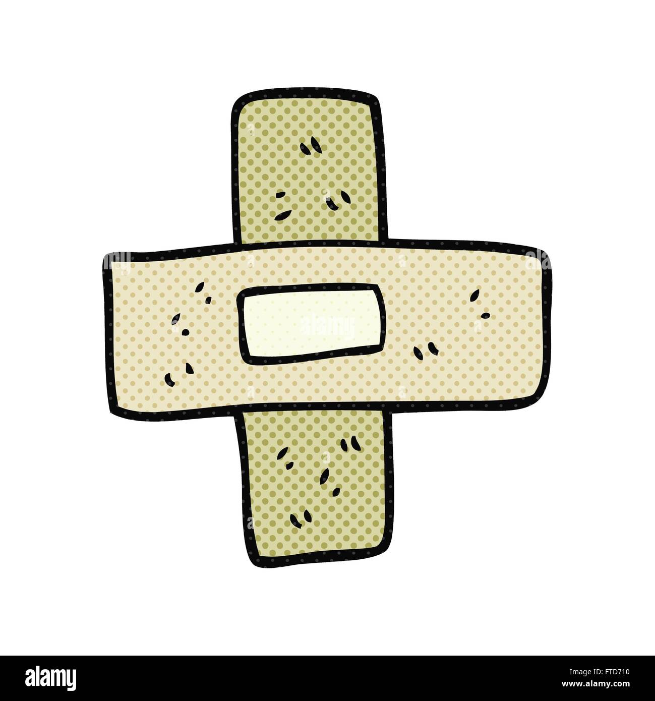 freehand drawn cartoon sticking plaster Stock Vector Image & Art - Alamy