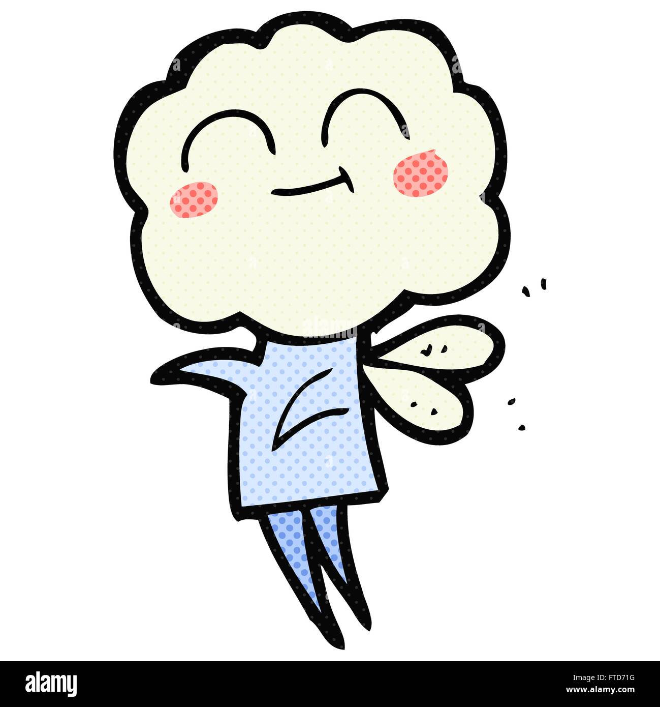 freehand drawn cartoon cute cloud head imp Stock Vector Image & Art - Alamy