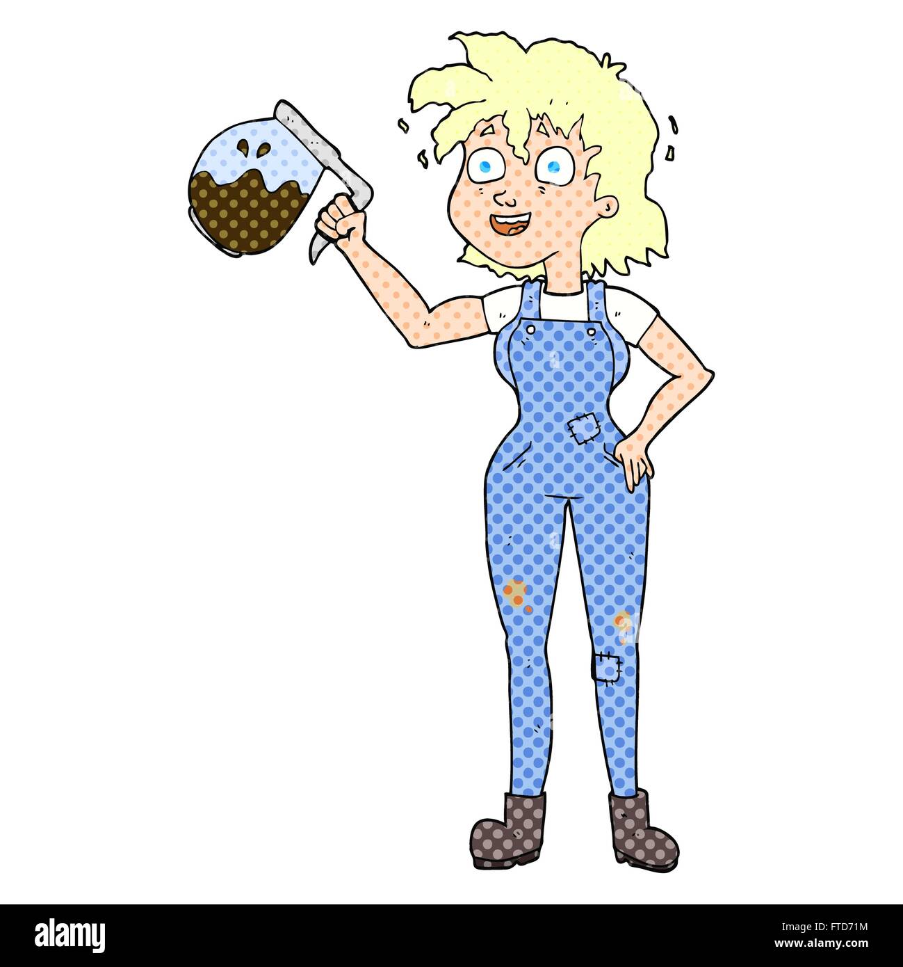 too much coffee freehand drawn cartoon Stock Vector Image & Art - Alamy