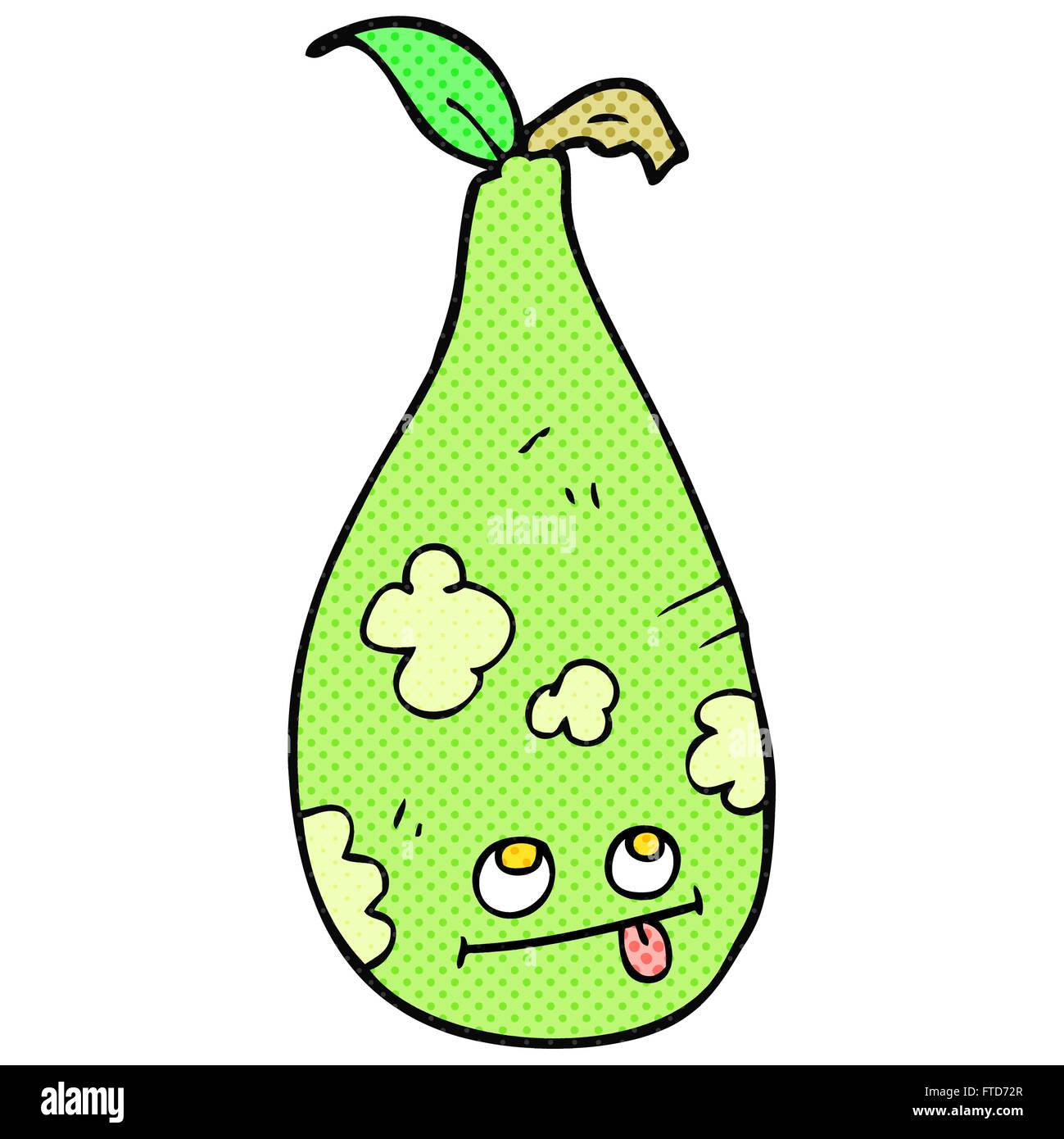 freehand drawn cartoon pear Stock Vector Image & Art - Alamy