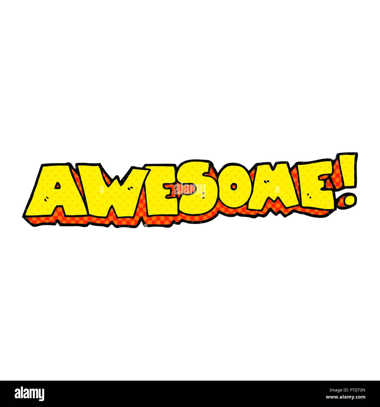 awesome freehand drawn cartoon symbol Stock Vector Image & Art - Alamy