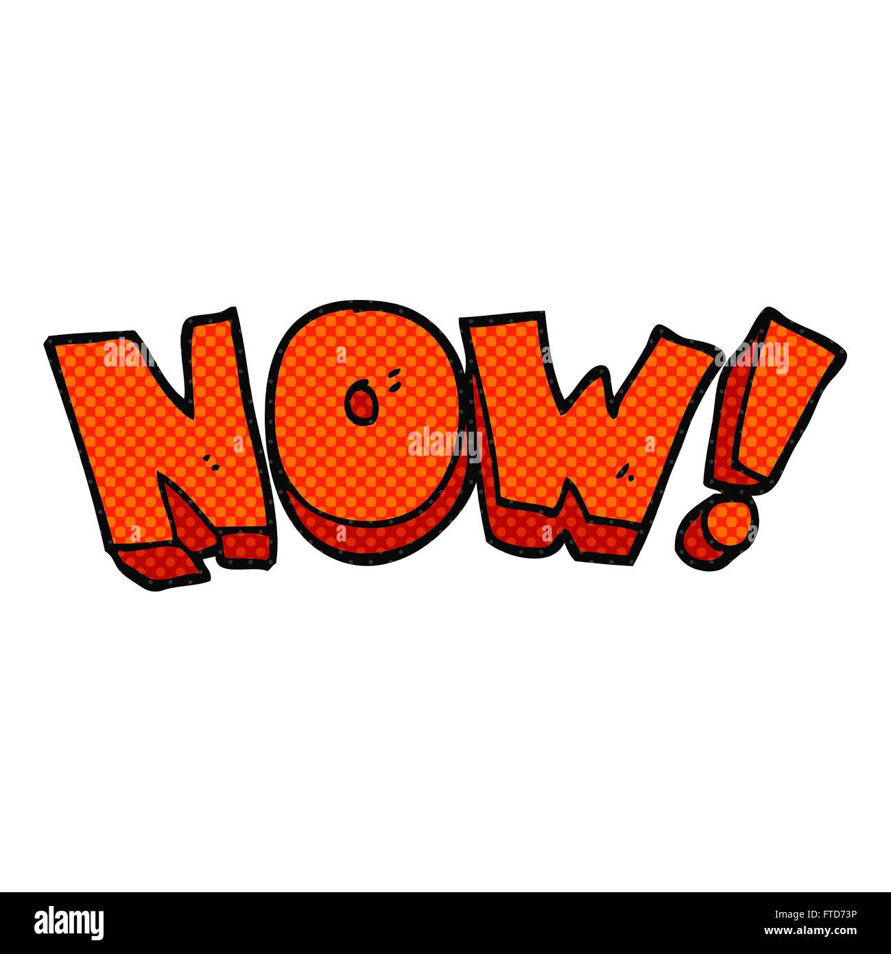 freehand drawn cartoon now symbol Stock Vector Image & Art - Alamy