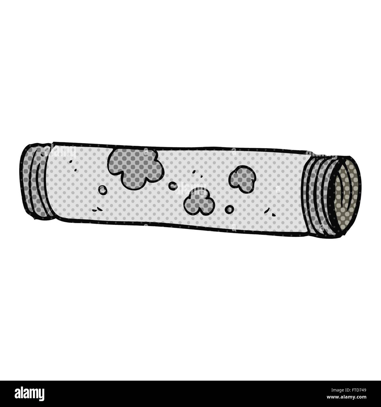 freehand drawn cartoon old pipe Stock Vector Image & Art - Alamy