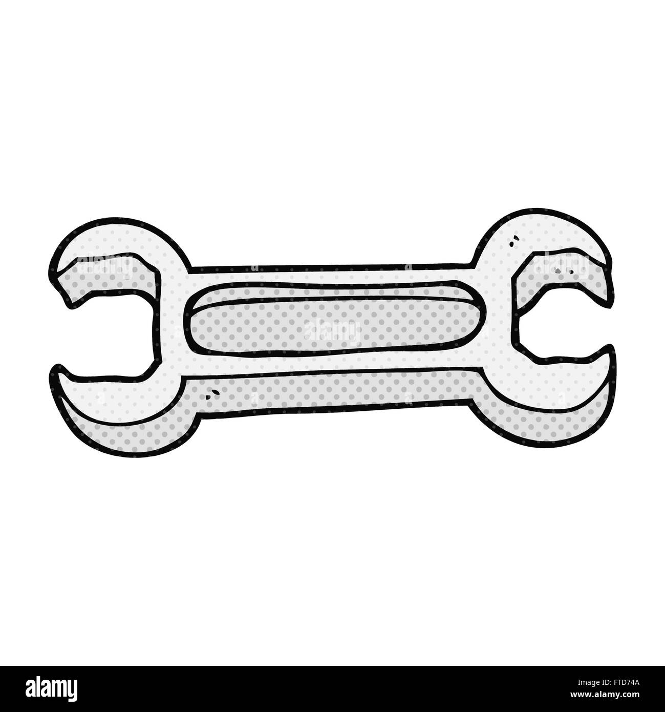 freehand drawn cartoon spanner Stock Vector Image & Art - Alamy