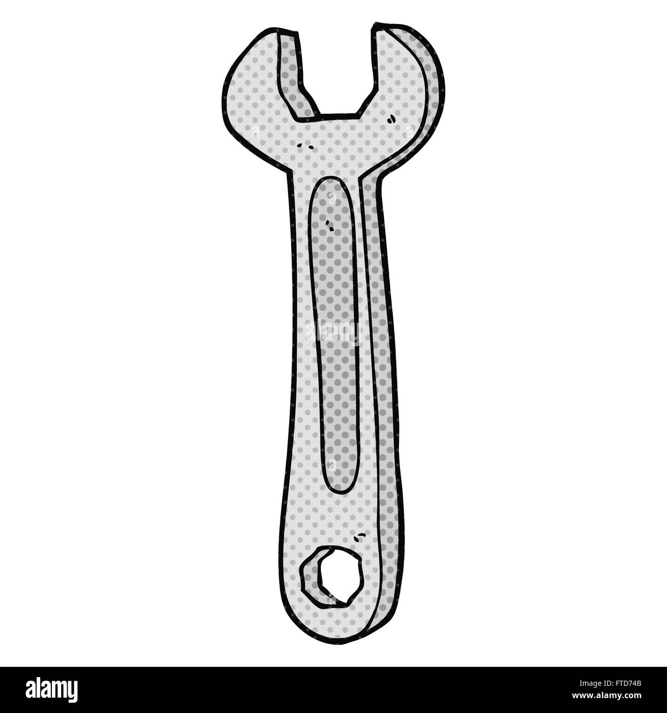 freehand drawn cartoon spanner Stock Vector Image & Art - Alamy