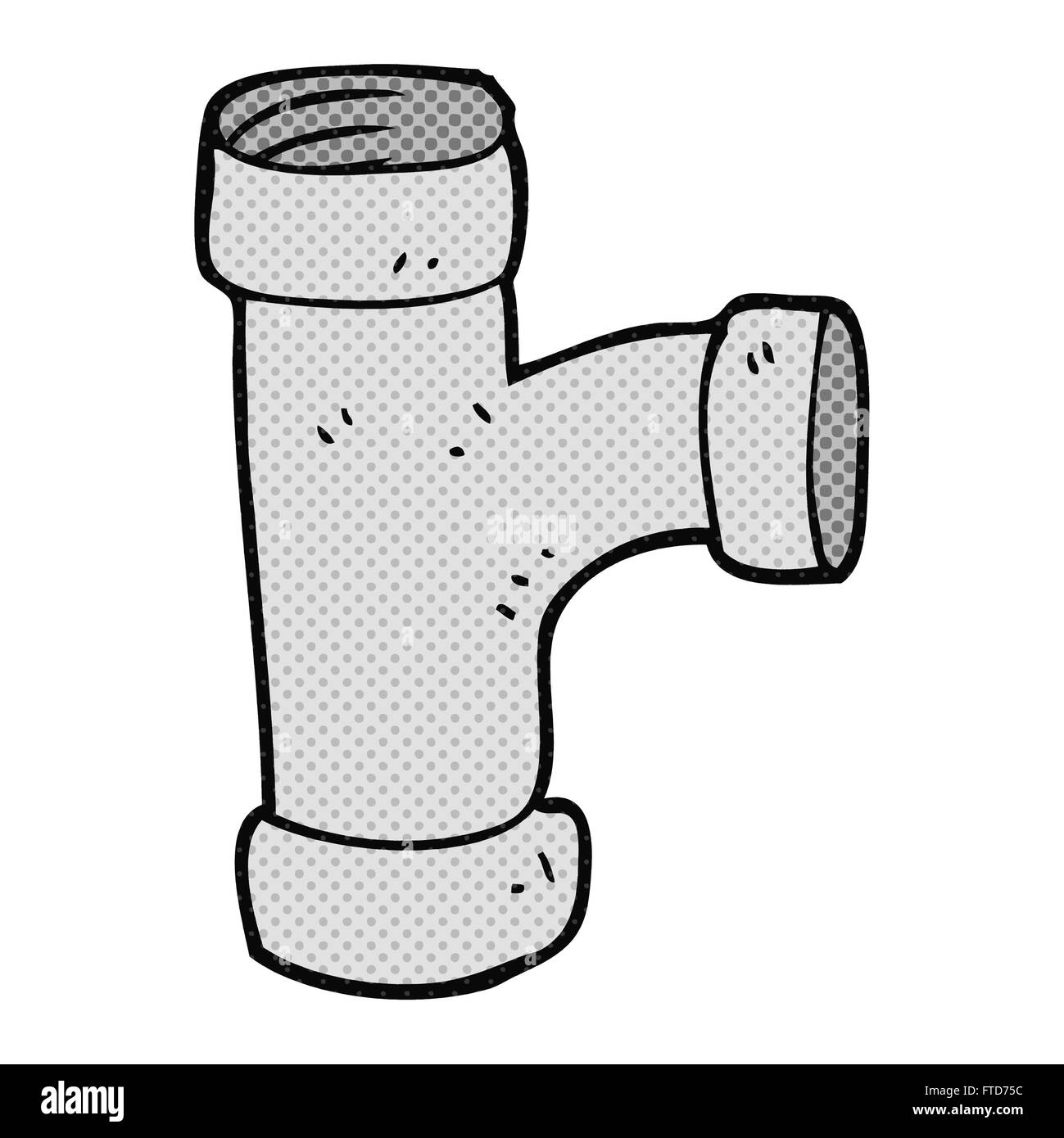 freehand drawn cartoon pipe Stock Vector Image & Art - Alamy