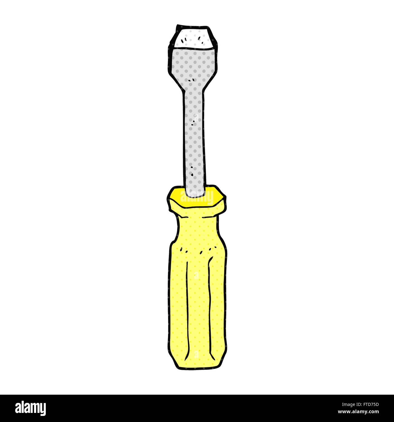 freehand drawn cartoon screwdriver Stock Vector Image & Art - Alamy