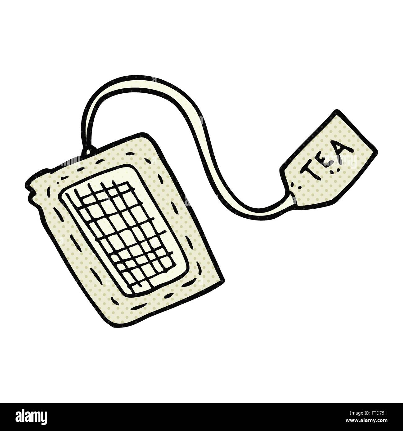 freehand drawn cartoon tea bag Stock Vector Image & Art - Alamy