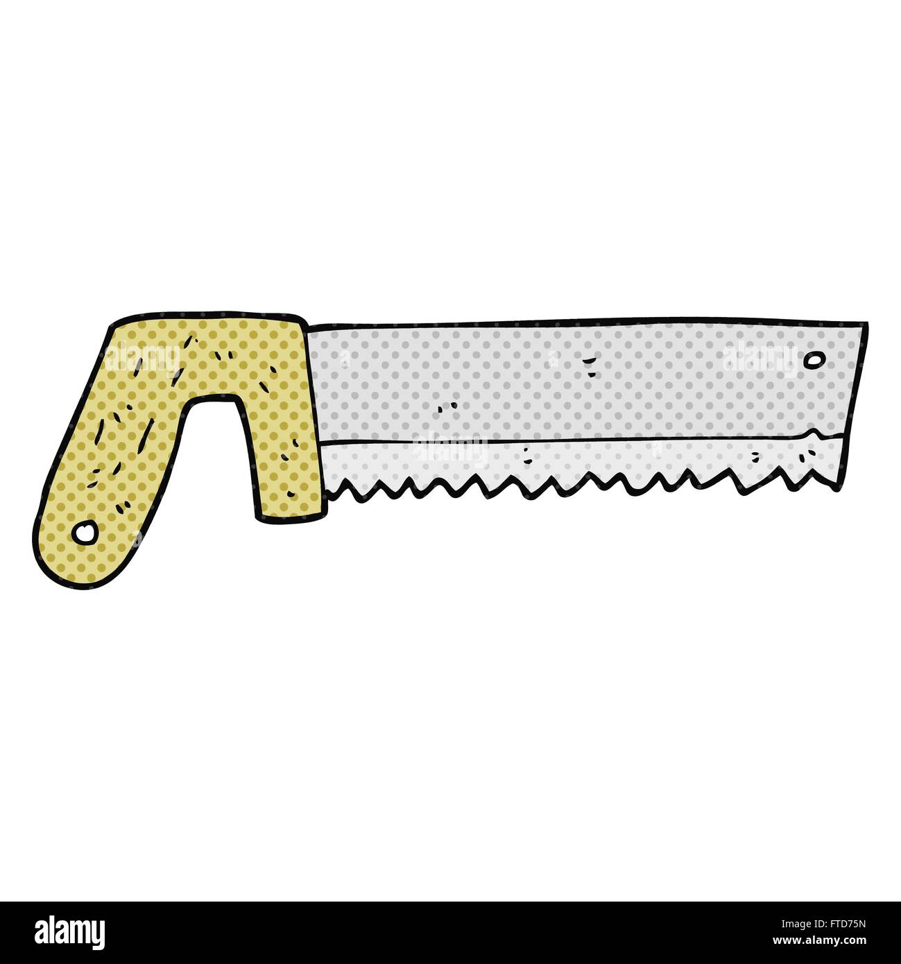 freehand drawn cartoon wood saw Stock Vector Image & Art - Alamy