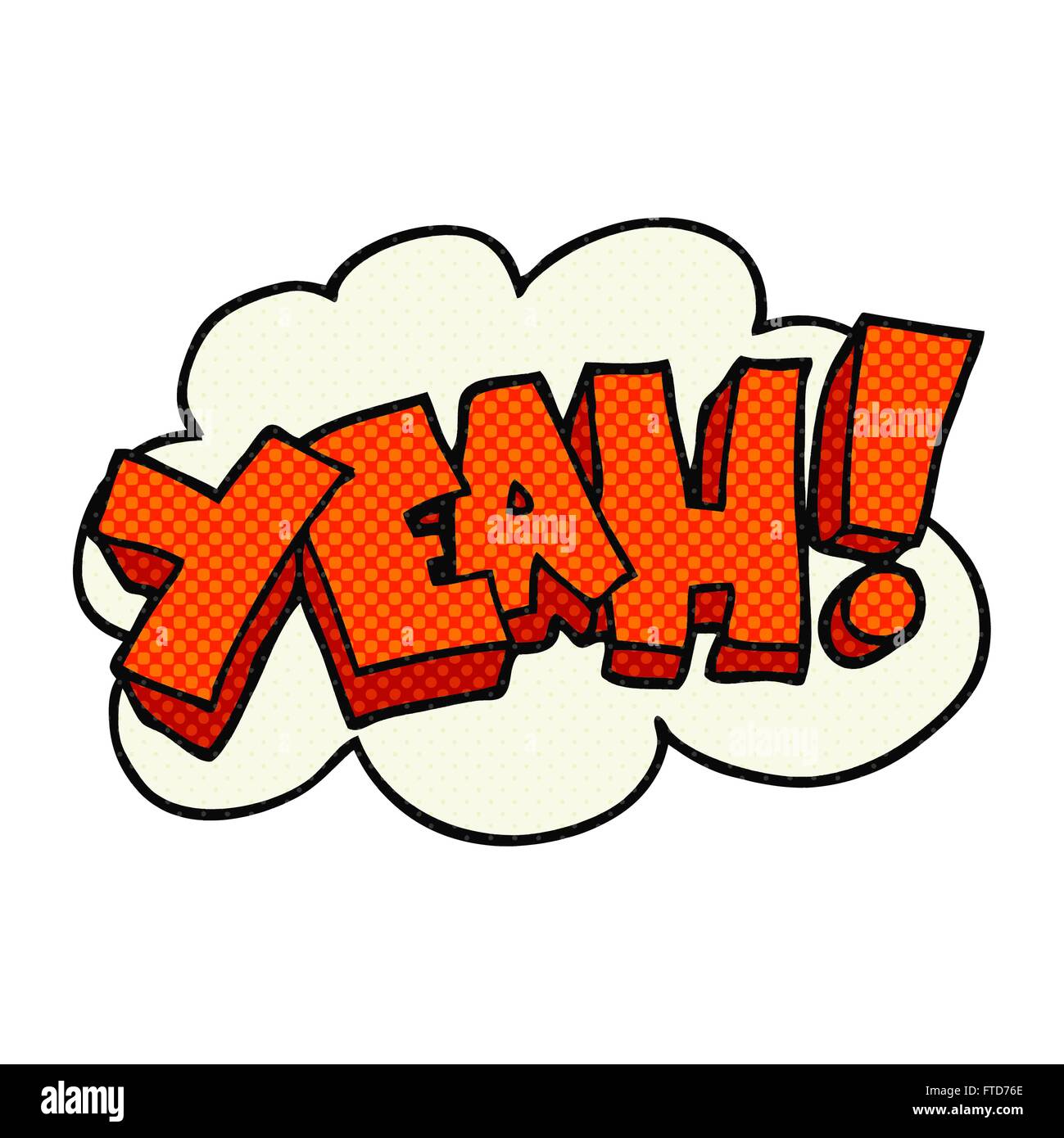 Cartoon yeah shout hi-res stock photography and images - Alamy