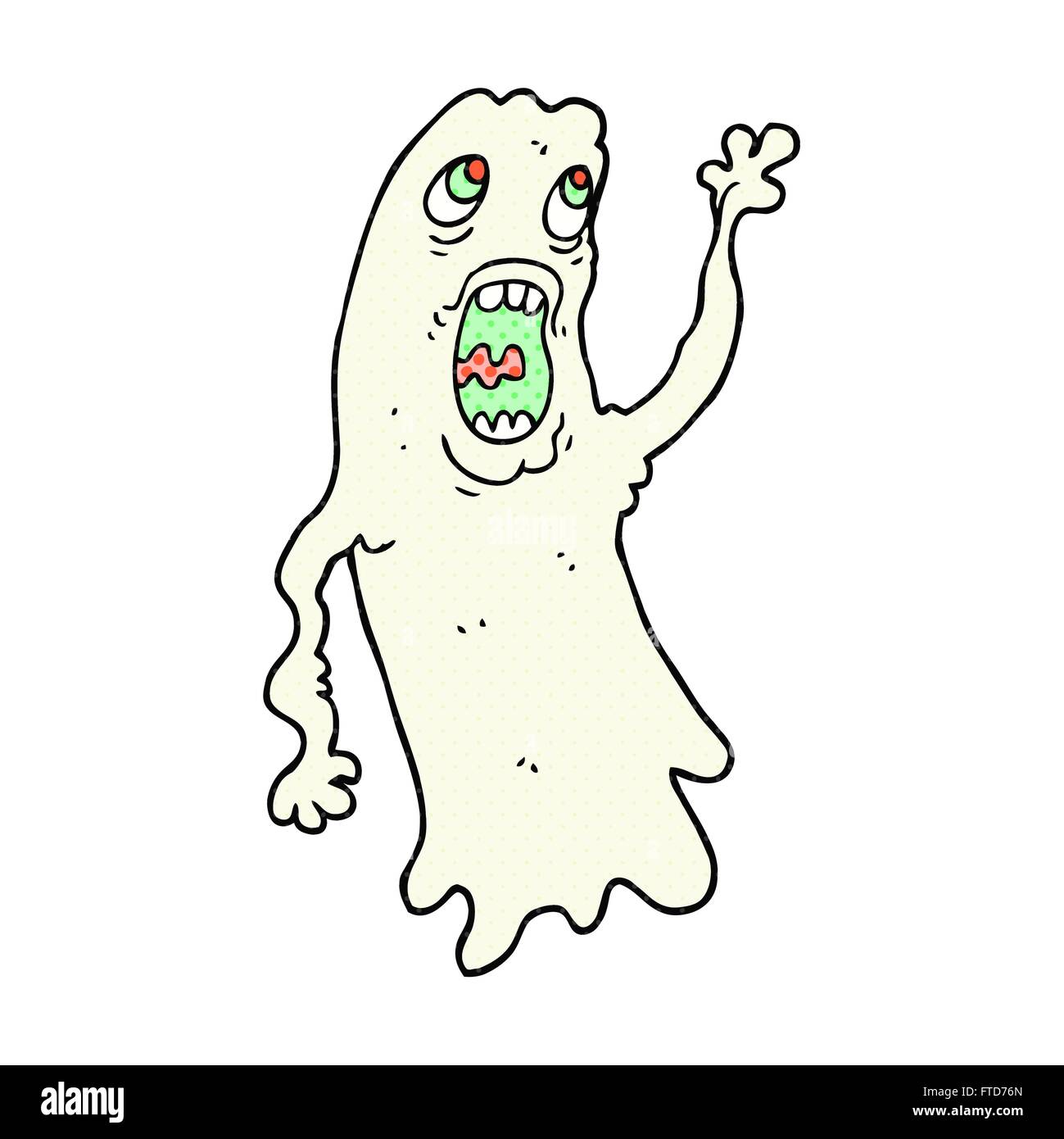 freehand drawn cartoon ghost Stock Vector Image & Art - Alamy