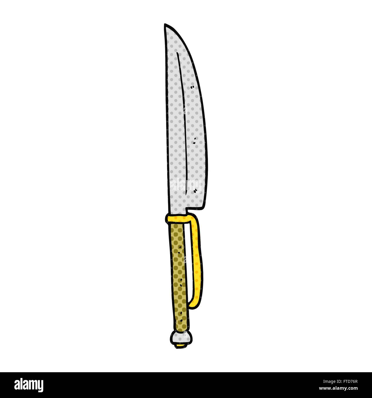freehand drawn cartoon knife Stock Vector Image & Art - Alamy