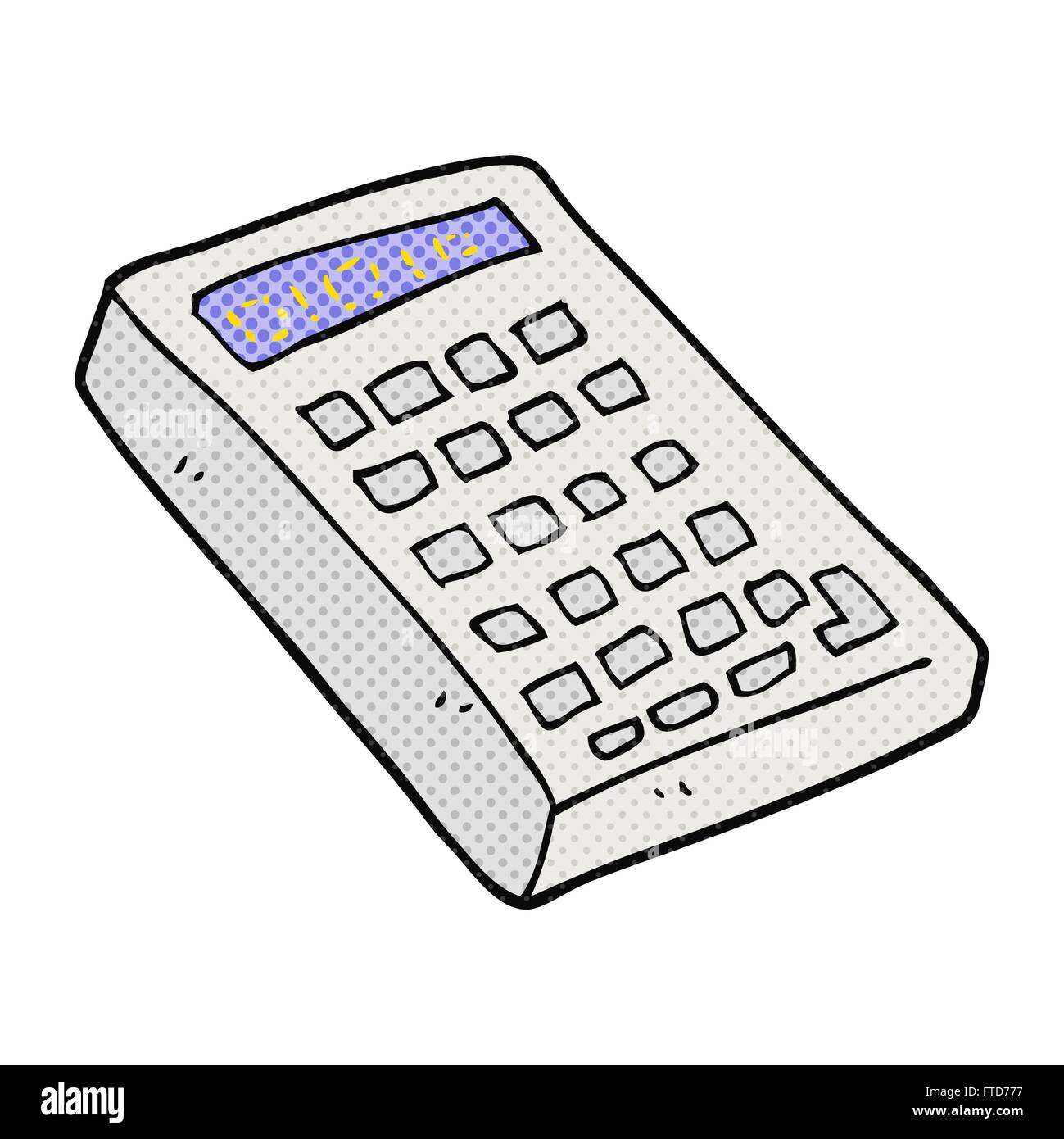 freehand drawn cartoon calculator Stock Vector Image & Art - Alamy