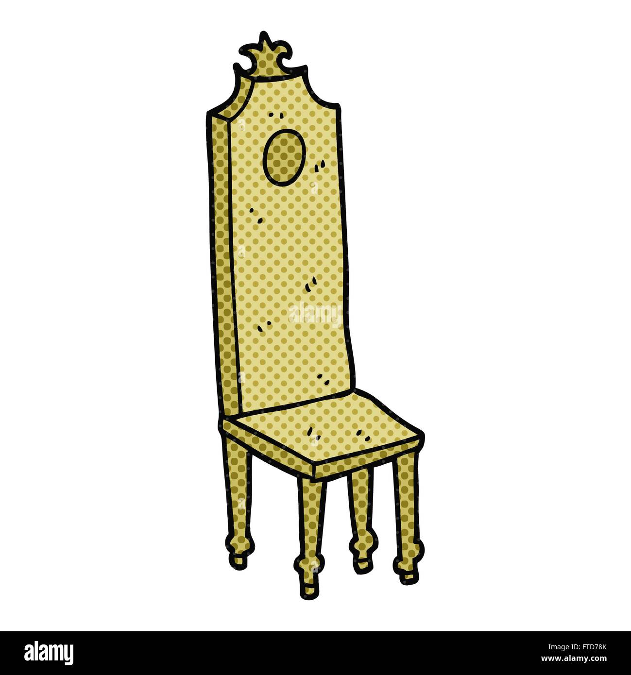 freehand drawn cartoon fancy chair Stock Vector Image & Art - Alamy