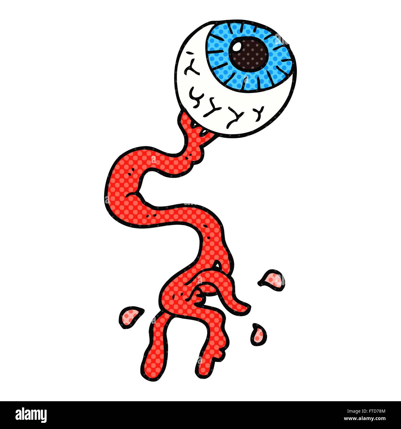 freehand drawn cartoon gross eyeball Stock Vector Image & Art - Alamy