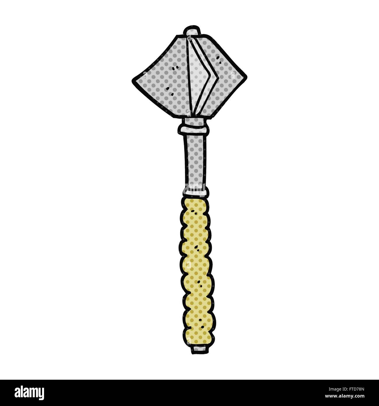 freehand drawn cartoon medieval mace Stock Vector Image & Art - Alamy