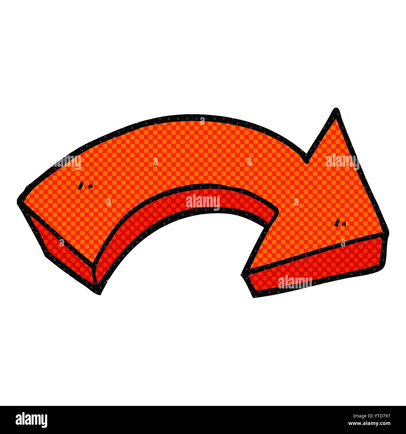 freehand drawn cartoon pointing arrow Stock Vector Image & Art - Alamy
