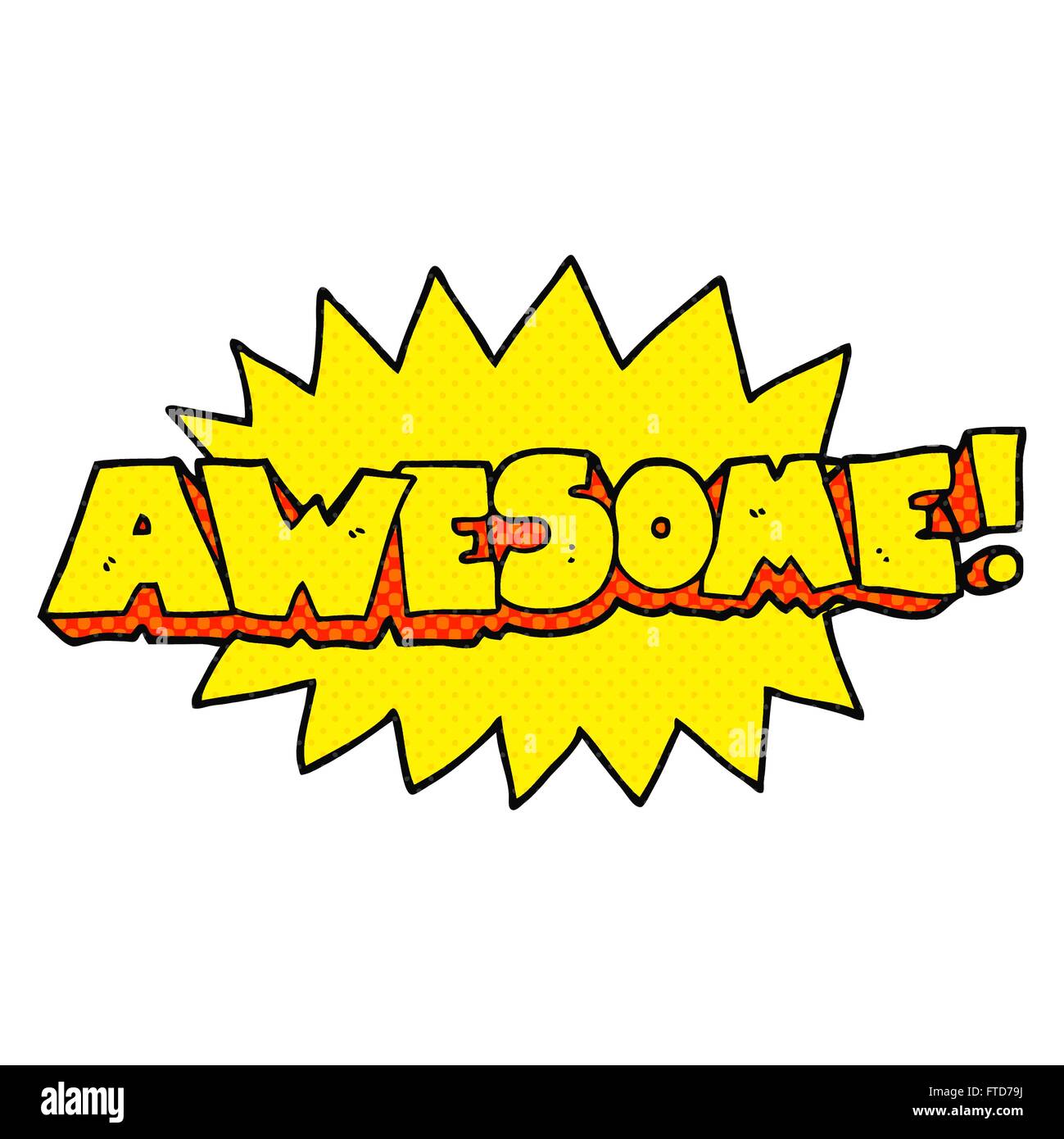 awesome freehand drawn cartoon shout Stock Vector Image & Art - Alamy