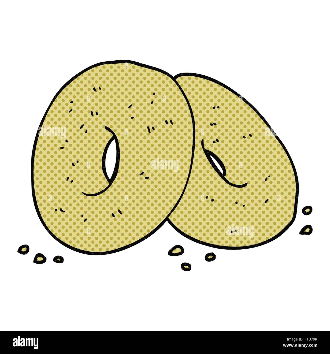 freehand drawn cartoon bagels Stock Vector Image & Art - Alamy