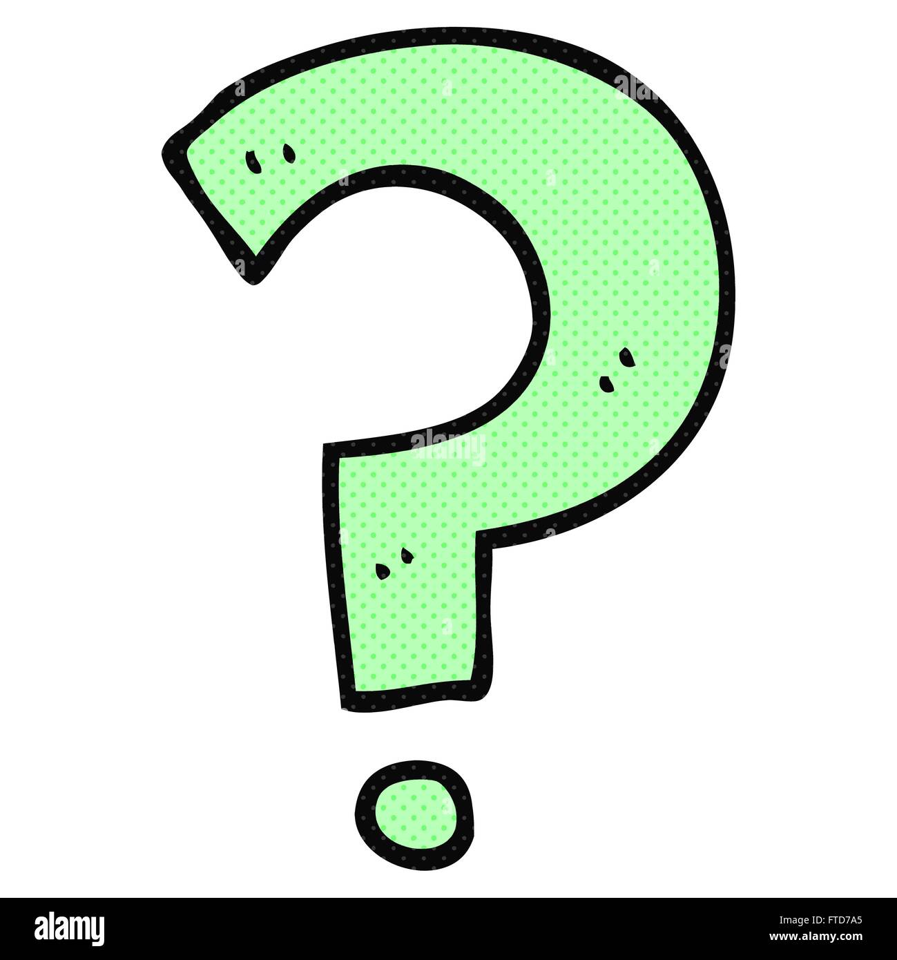 freehand drawn cartoon question mark Stock Vector Image & Art - Alamy