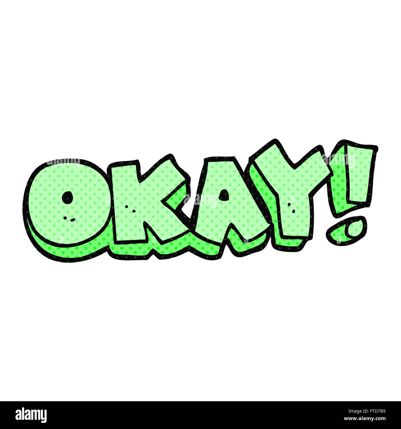 freehand drawn cartoon okay symbol Stock Vector Image & Art - Alamy