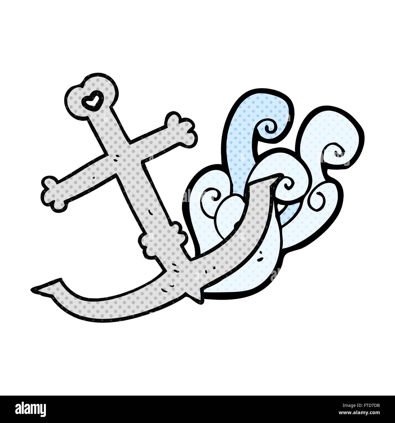 freehand drawn cartoon anchor Stock Vector Image & Art - Alamy