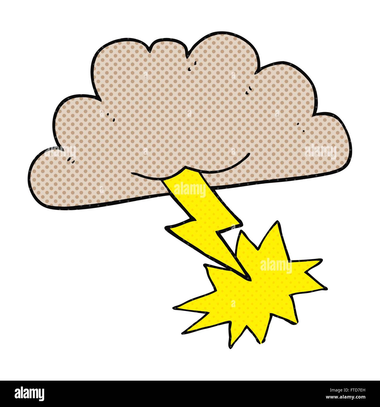 freehand drawn cartoon storm cloud Stock Vector Image & Art - Alamy