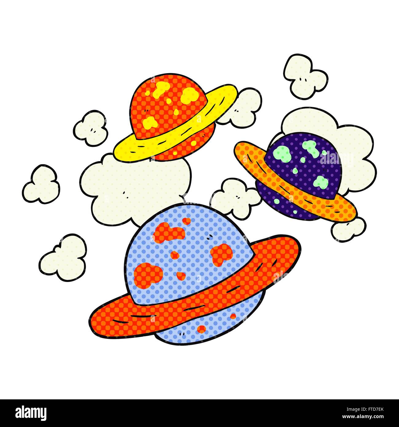 freehand drawn cartoon planets Stock Vector Image & Art - Alamy