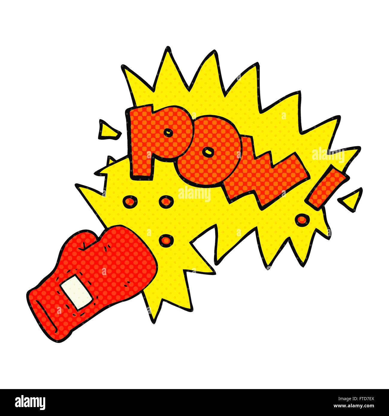 Cartoon Boxing Gloves Punching