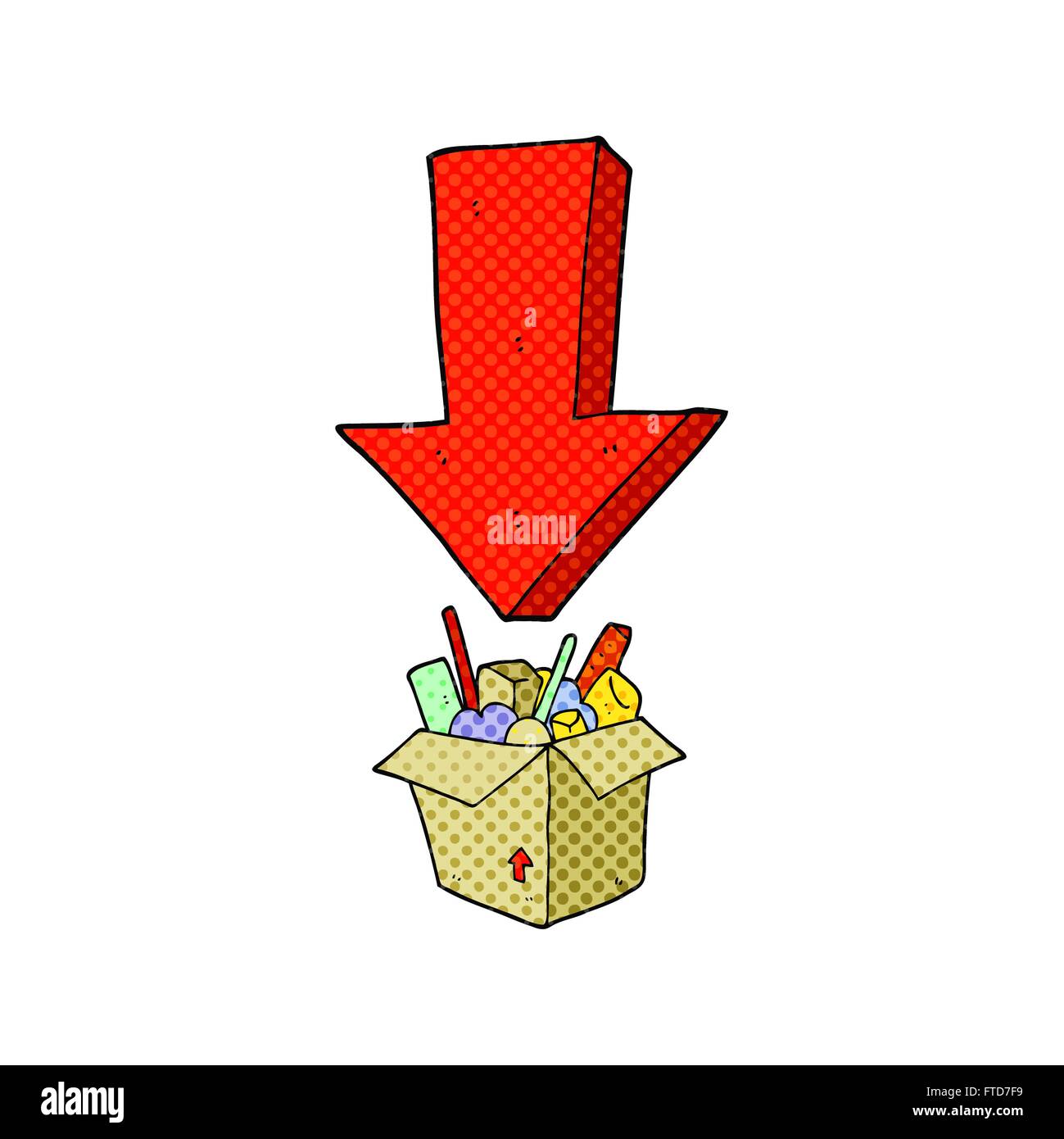 freehand drawn cartoon packing to move Stock Vector Image & Art - Alamy