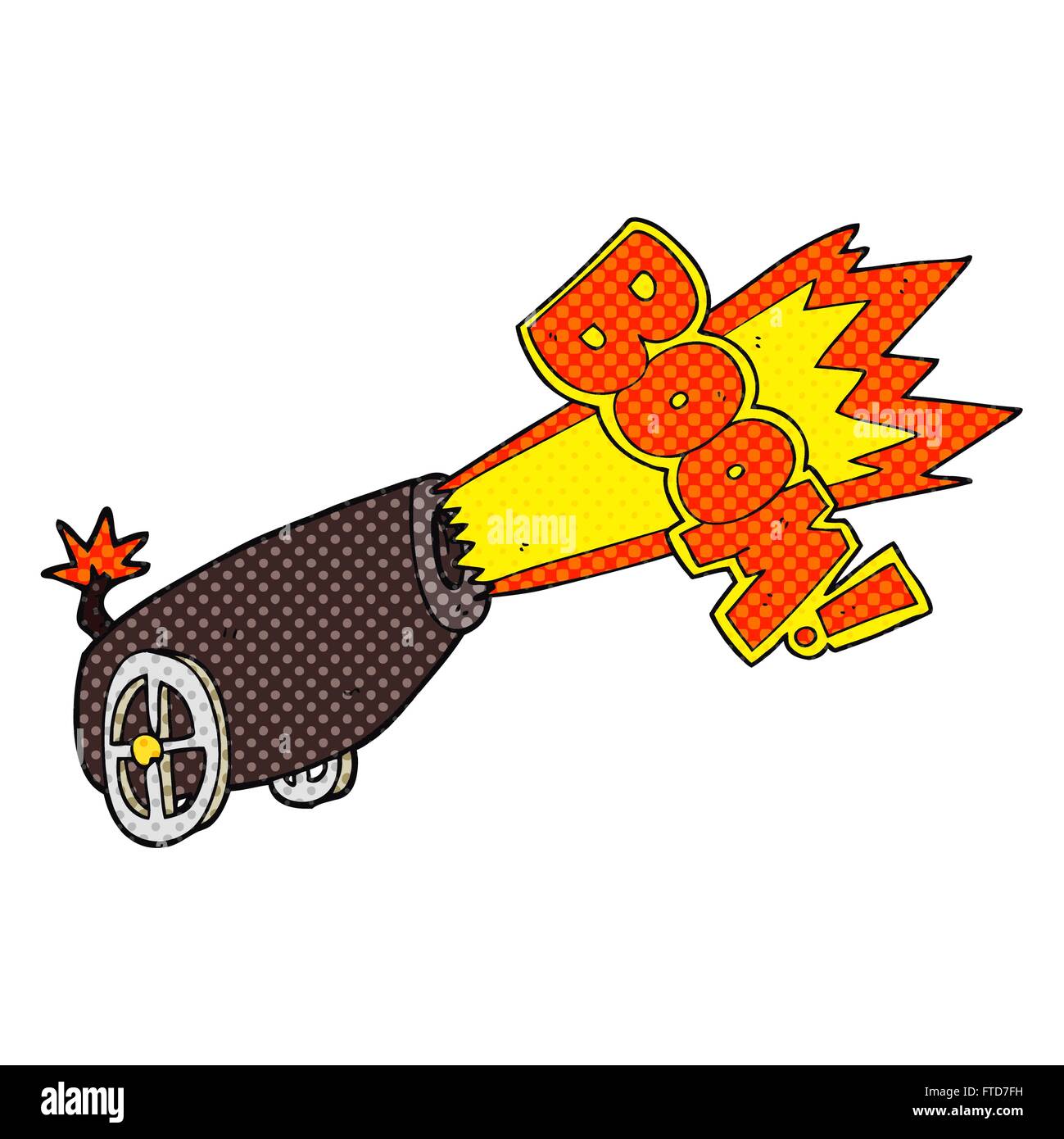 freehand drawn cartoon cannon shooting Stock Vector Image & Art - Alamy