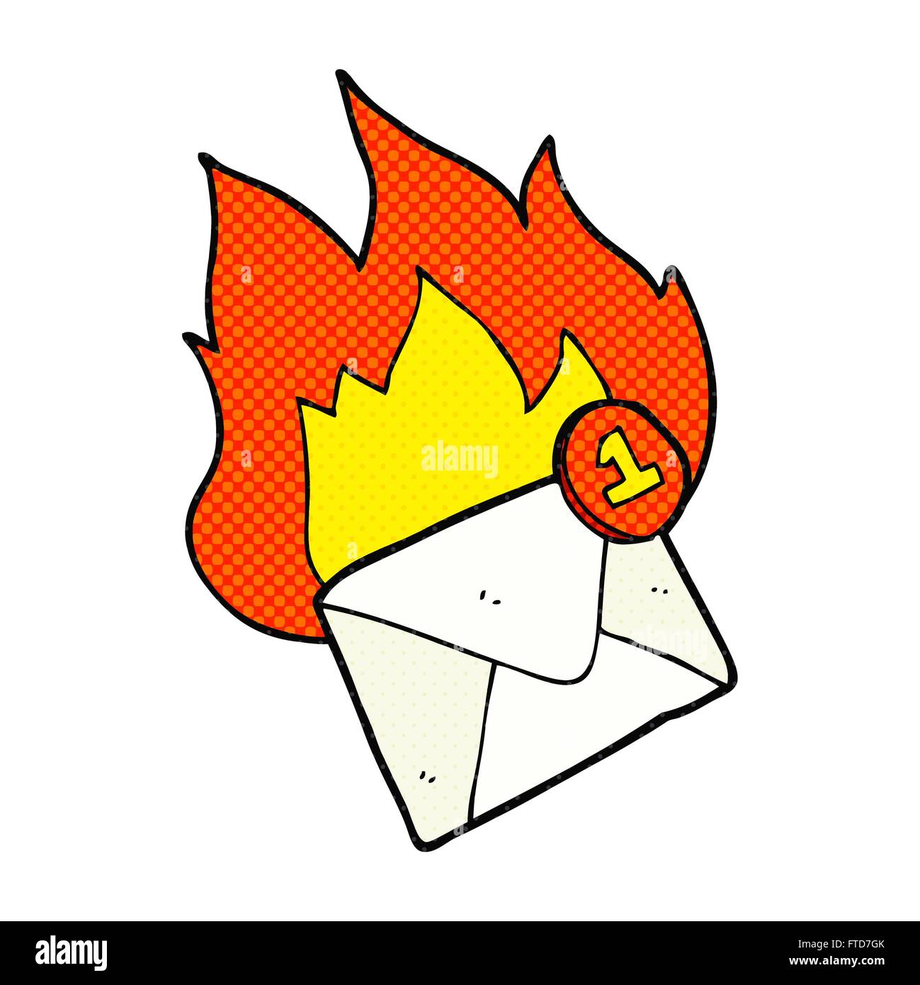 freehand drawn cartoon email message Stock Vector Image & Art - Alamy