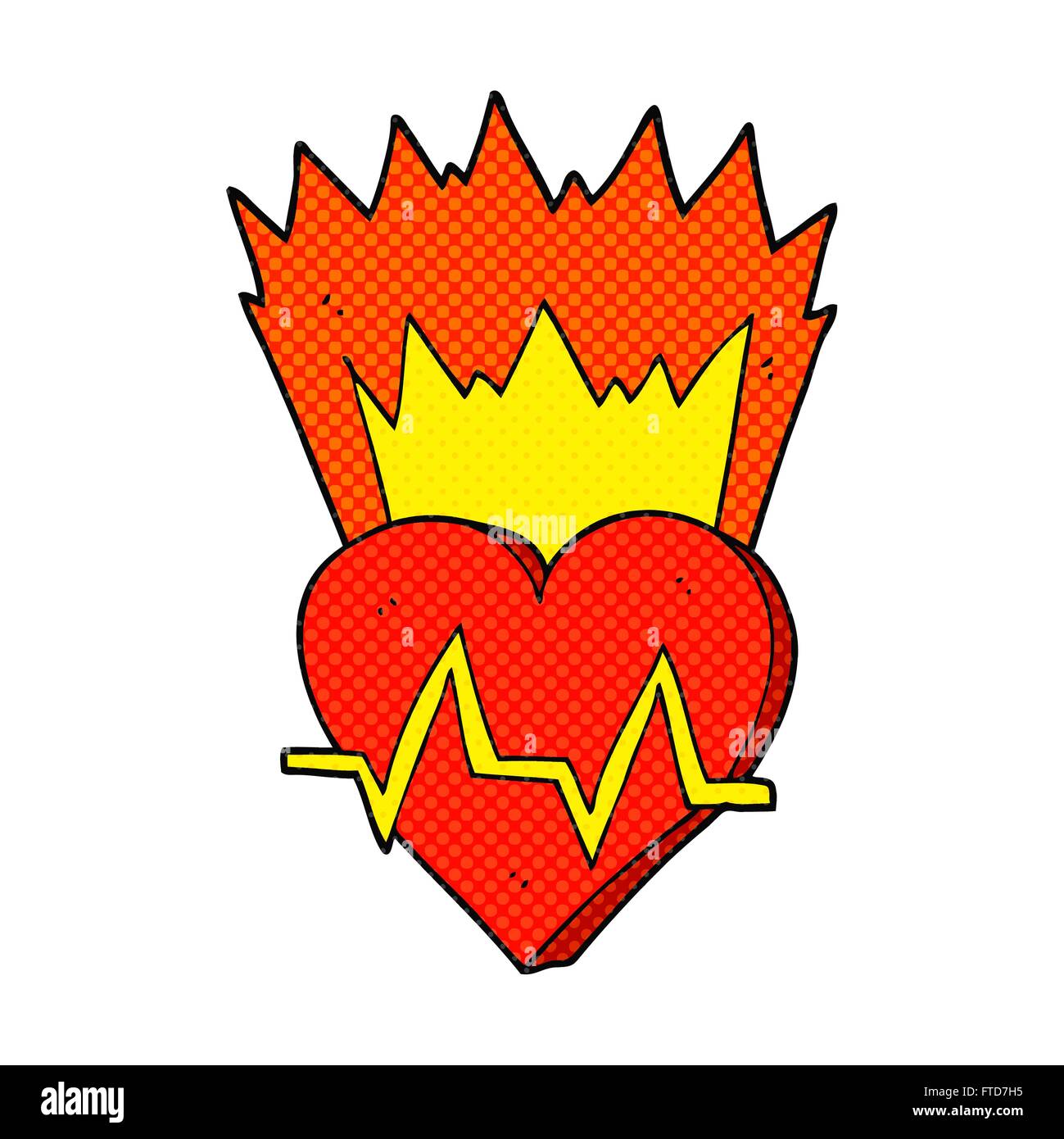 freehand drawn cartoon heart rate Stock Vector Image & Art - Alamy