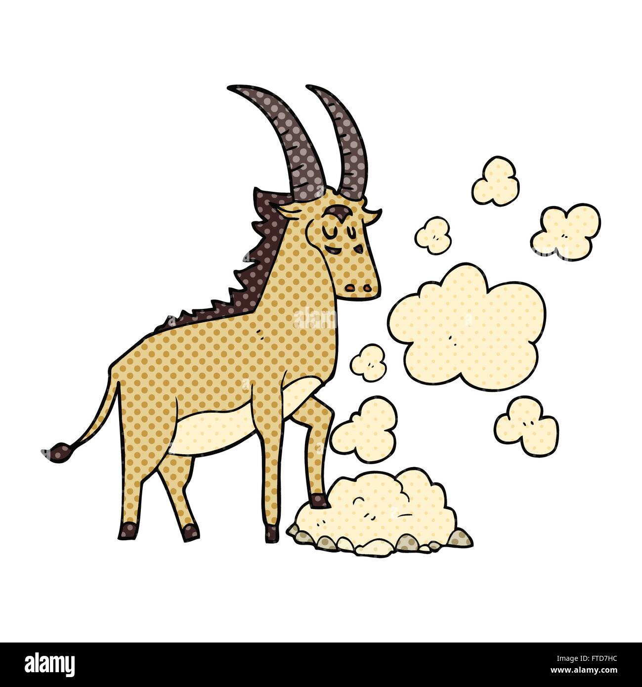 freehand drawn cartoon antelope Stock Vector Image & Art - Alamy