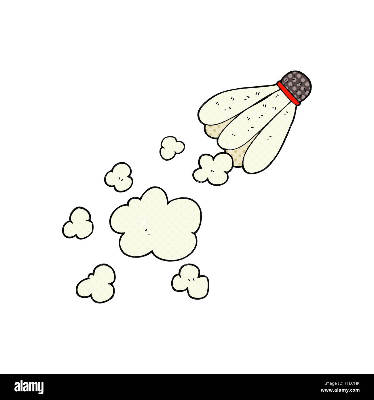 freehand drawn cartoon badminton shuttlecock Stock Vector Image & Art ...