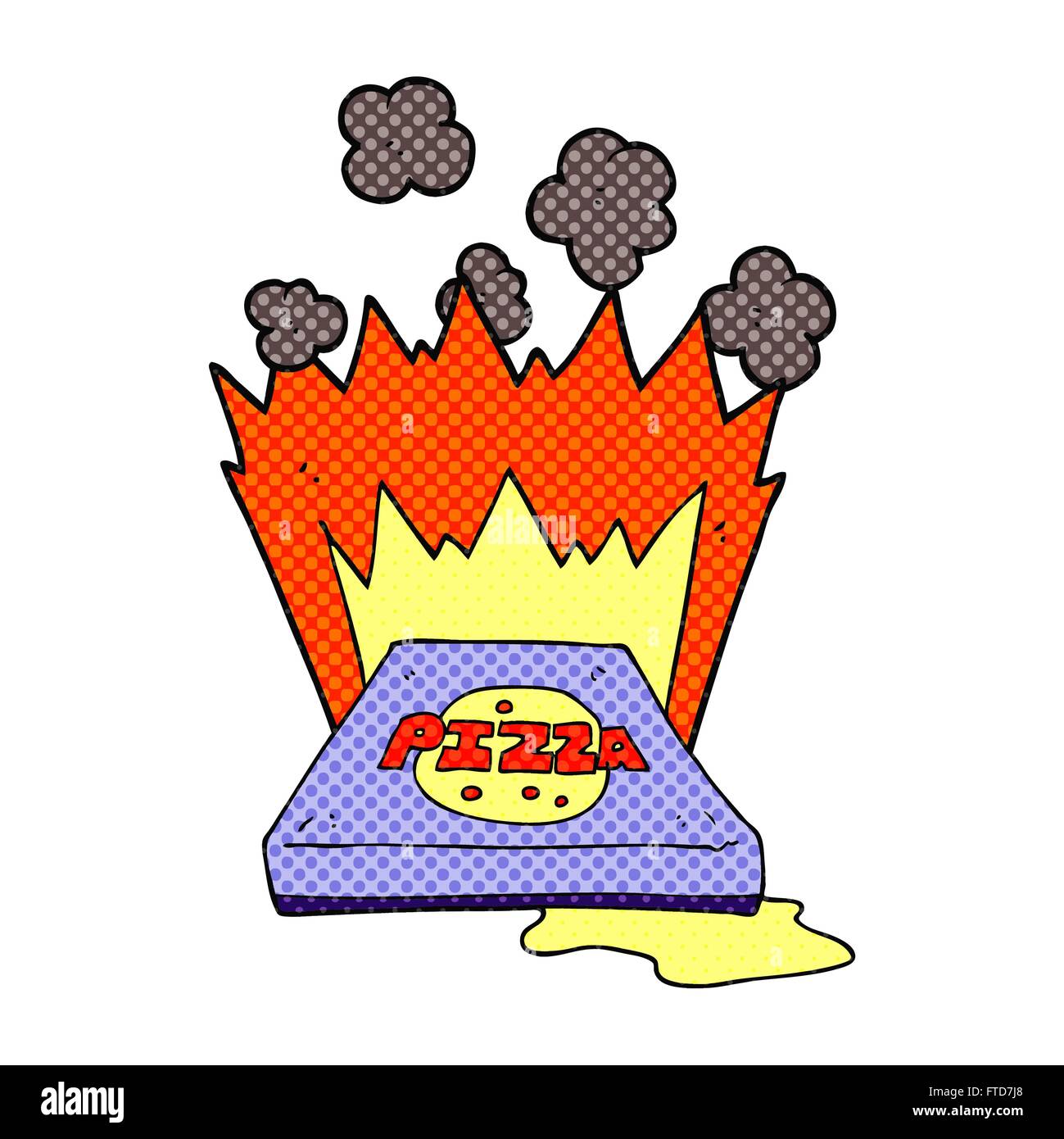 freehand drawn cartoon amazing pizza Stock Vector Image & Art - Alamy