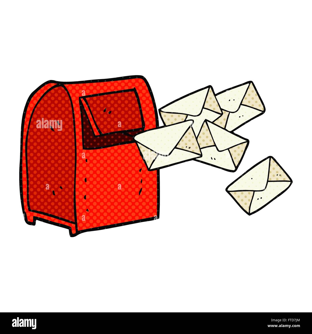 freehand drawn cartoon mailbox Stock Vector Image & Art - Alamy