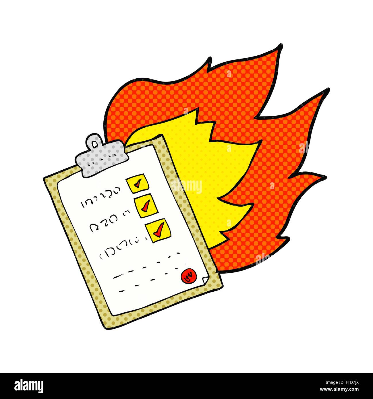 Freehand drawn cartoon check list hi-res stock photography and images ...