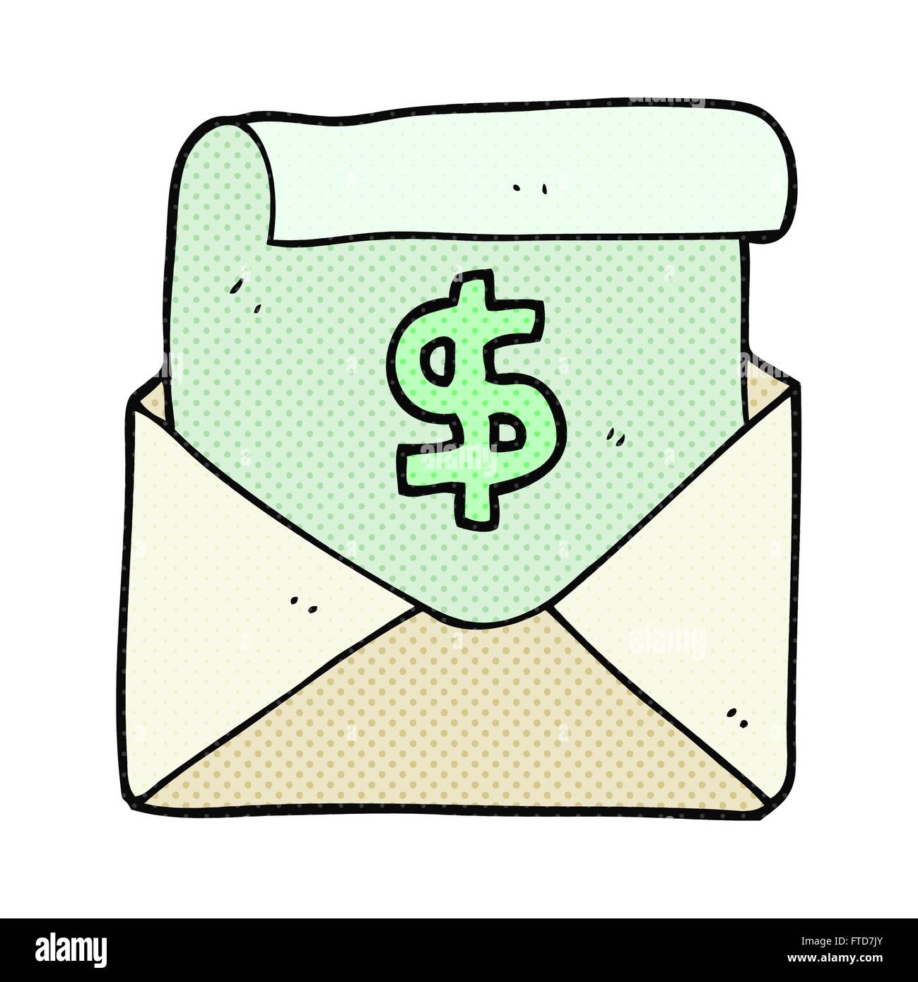 freehand drawn cartoon payment letter Stock Vector Image & Art - Alamy