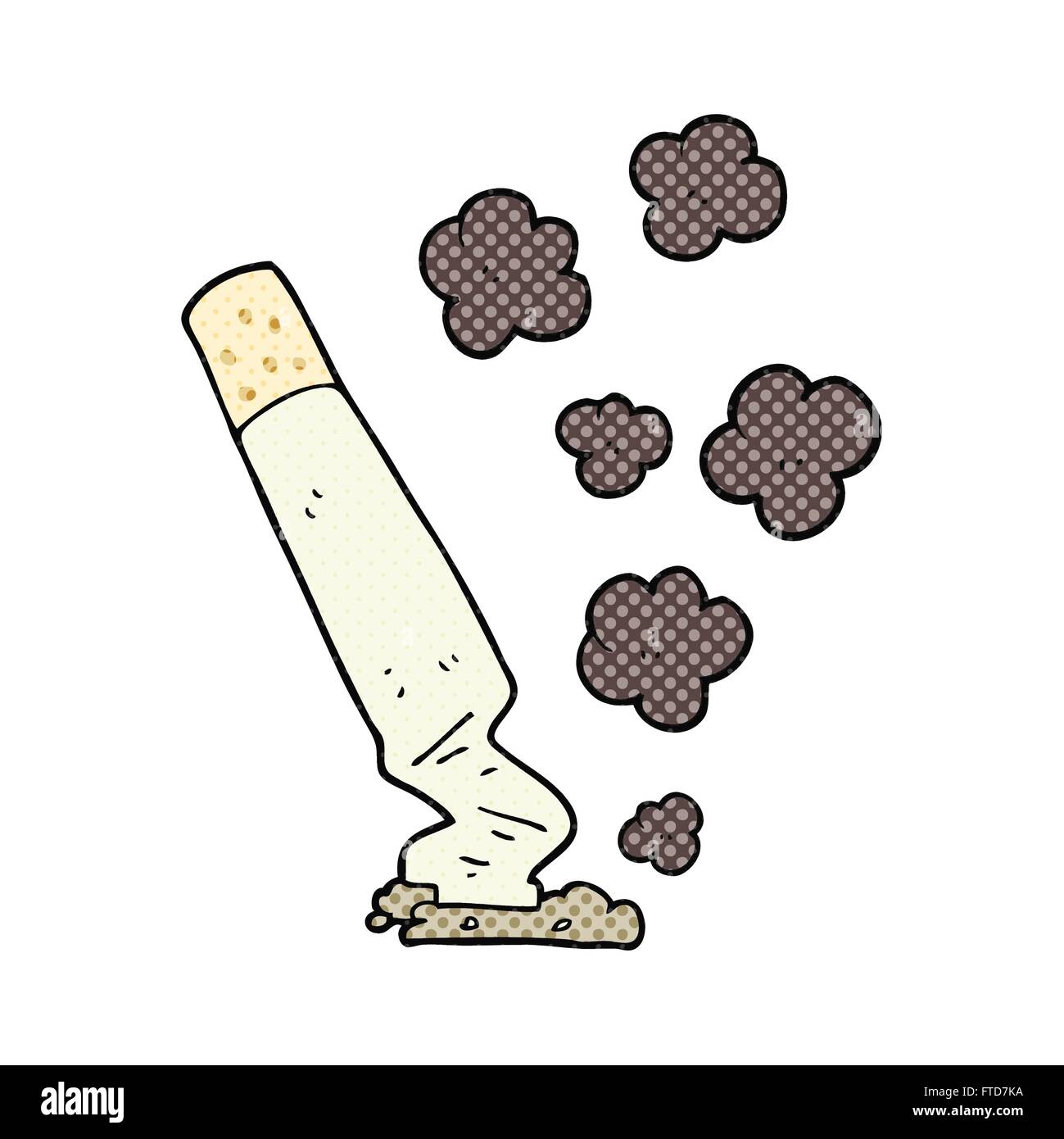 freehand drawn cartoon cigarette Stock Vector Image & Art - Alamy