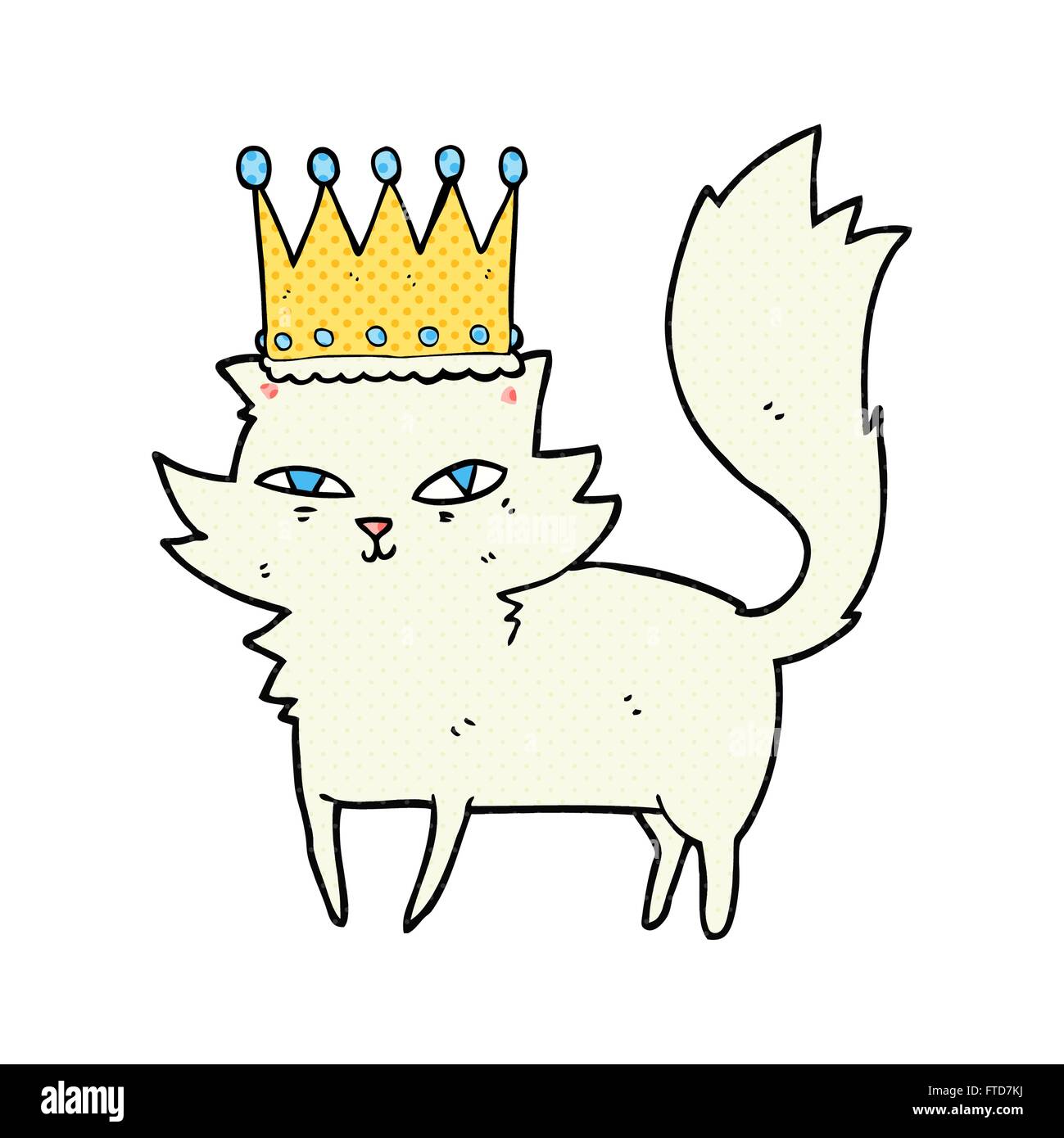 Cute hand drawn cat crown Cut Out Stock Images & Pictures - Alamy