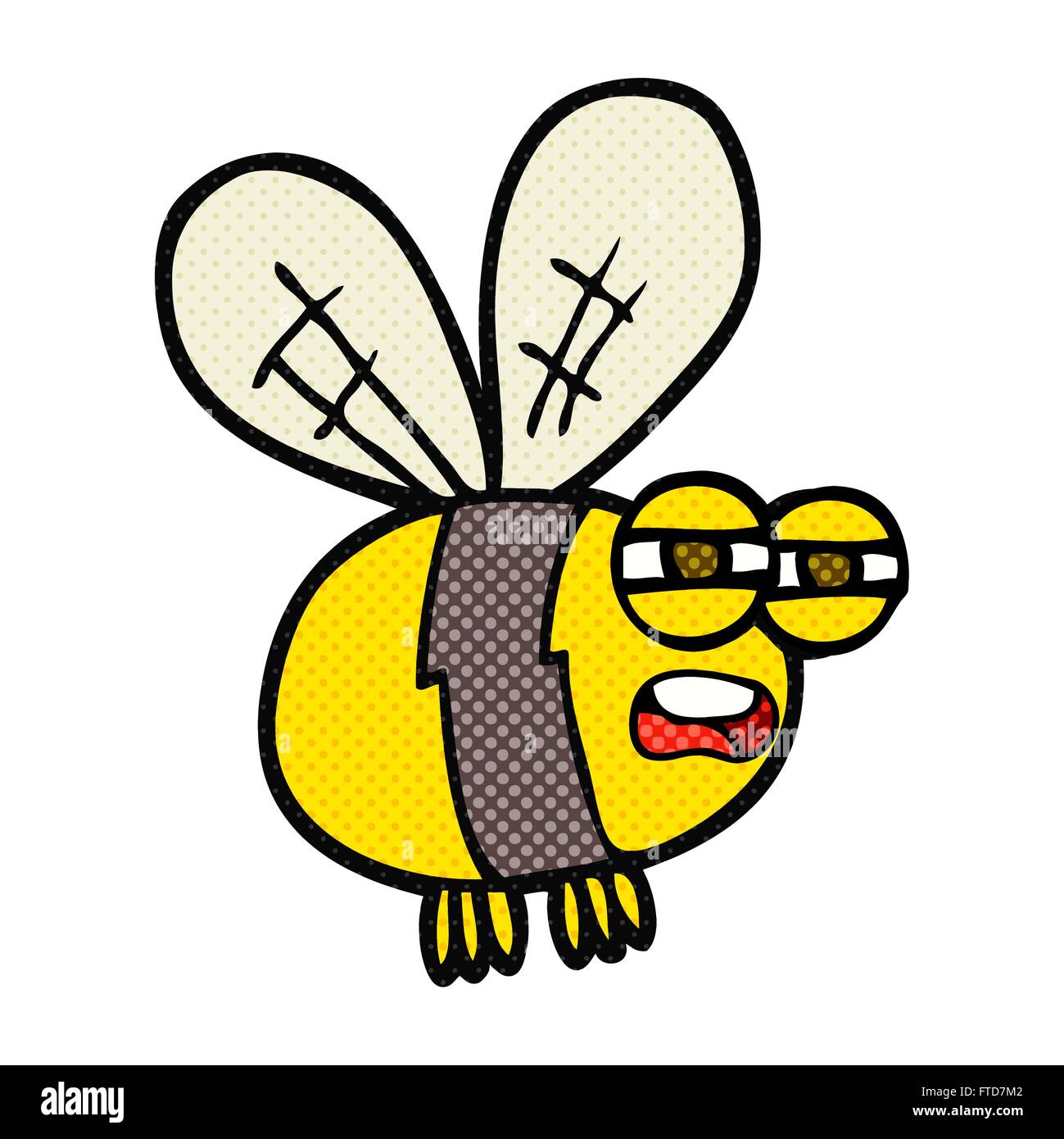 freehand drawn cartoon bee Stock Vector Image & Art - Alamy