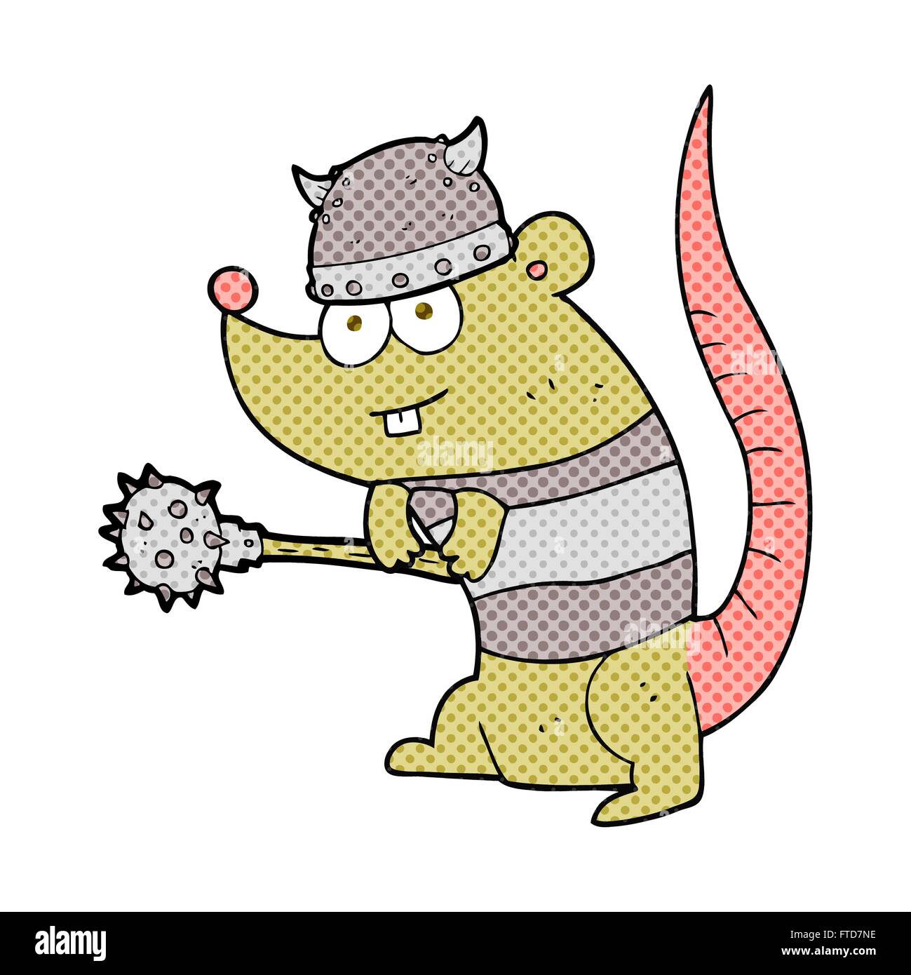 freehand drawn cartoon rat warrior Stock Vector Image & Art - Alamy