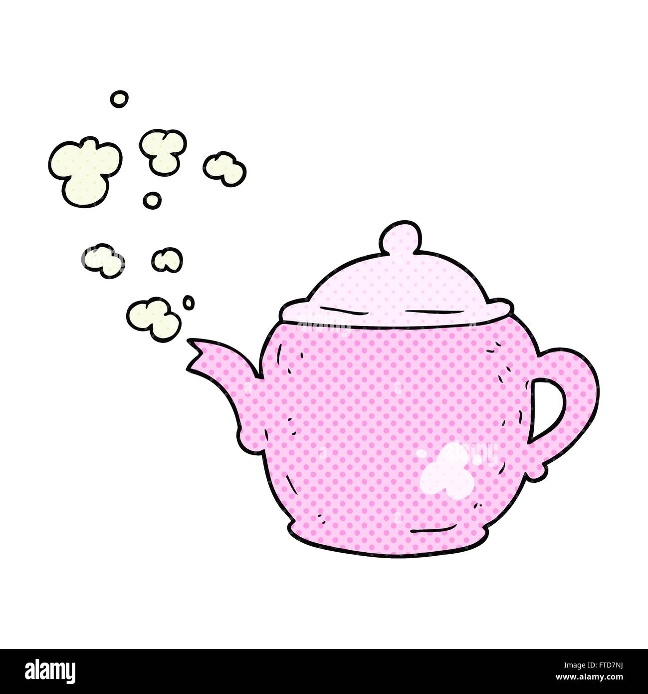 freehand drawn cartoon teapot Stock Vector Image & Art - Alamy