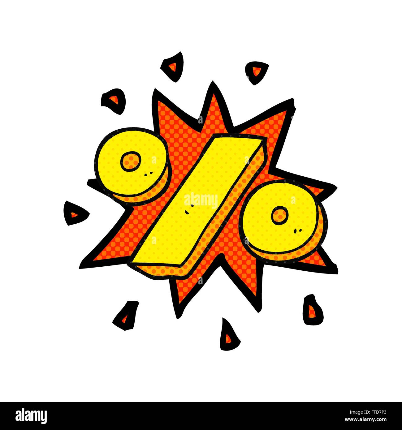 freehand drawn cartoon percentage symbol Stock Vector Image & Art - Alamy