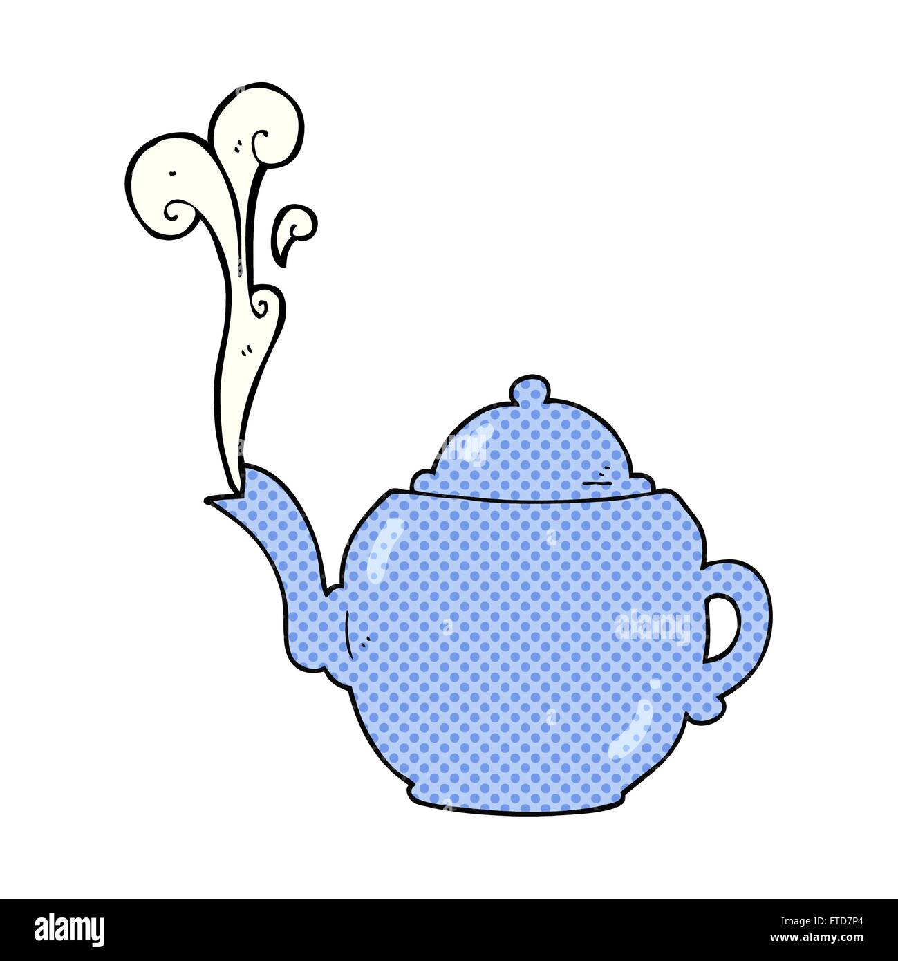 freehand drawn cartoon teapot Stock Vector Image & Art - Alamy