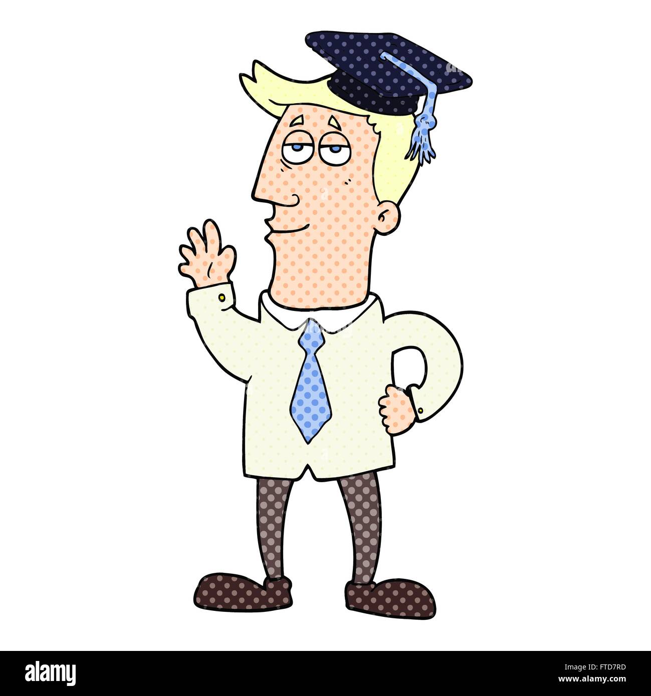freehand drawn cartoon graduate Stock Vector Image & Art - Alamy
